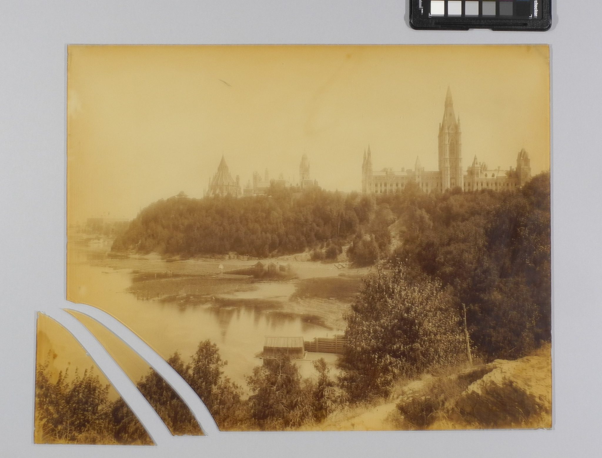 Conservation of a photograph of the original Canadian Parliament ...